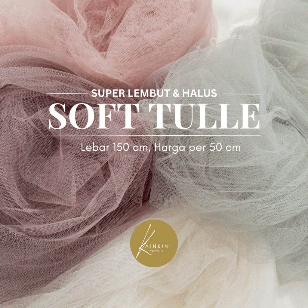 Jual Kain Tile Polos/ Soft Tulle Premium by Kainkini | Seragam ...