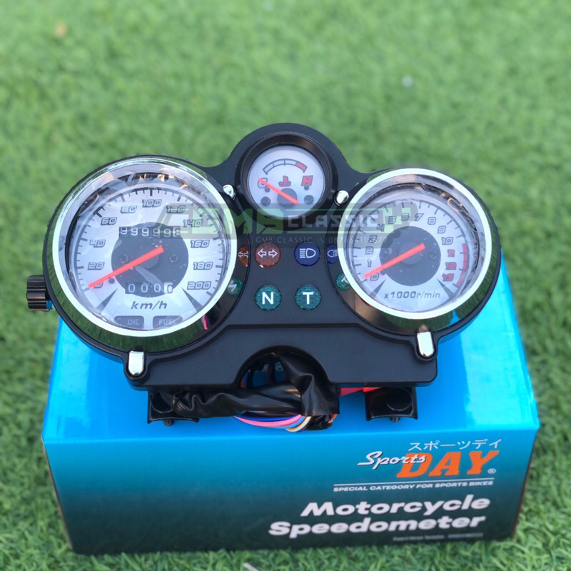 Jual spidometer spido ninja ss layar putih merk day speedometer ninja ...