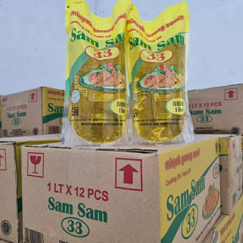 Jual Minyak Goreng Sam Sam 1L | Minyak Sayur Sam Sam 33 1 Liter ...