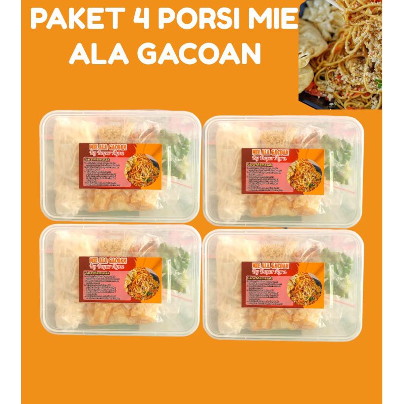 Jual MIE ALA GACOAN FROZEN (fresshhh & halal) PAKET 4 PORSI MIE ...