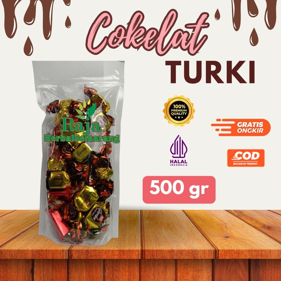 Jual Cokelat Turki 500 GRAM Coklat Turkey Mix Rasa Khas Arab 100% ...