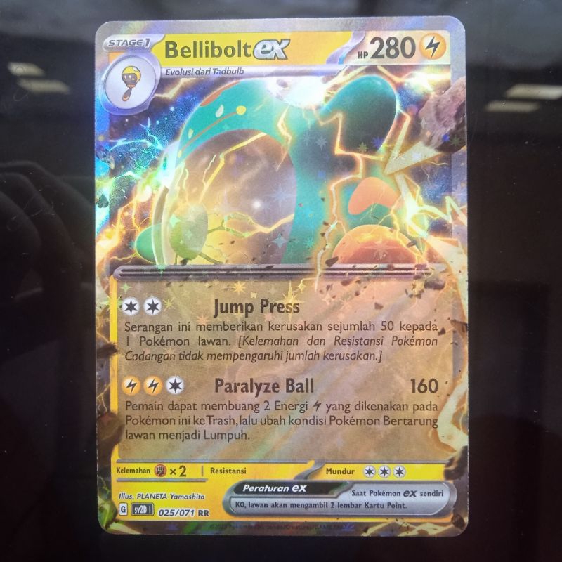 Jual Bellibolt EX RR 025/071 SV2D Pokemon TCG Indonesia Trading Card Game | Shopee Indonesia