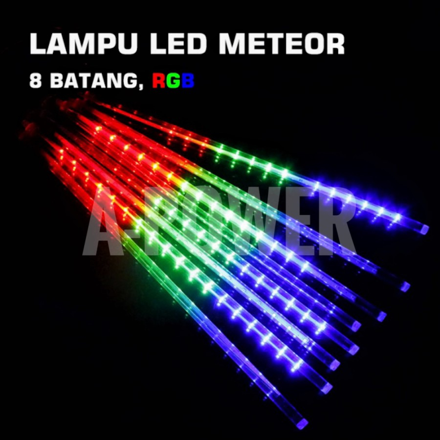Jual Lampu LED Meteor 50cm / 8 batang - 17 Agustus (RGB) | Shopee Indonesia
