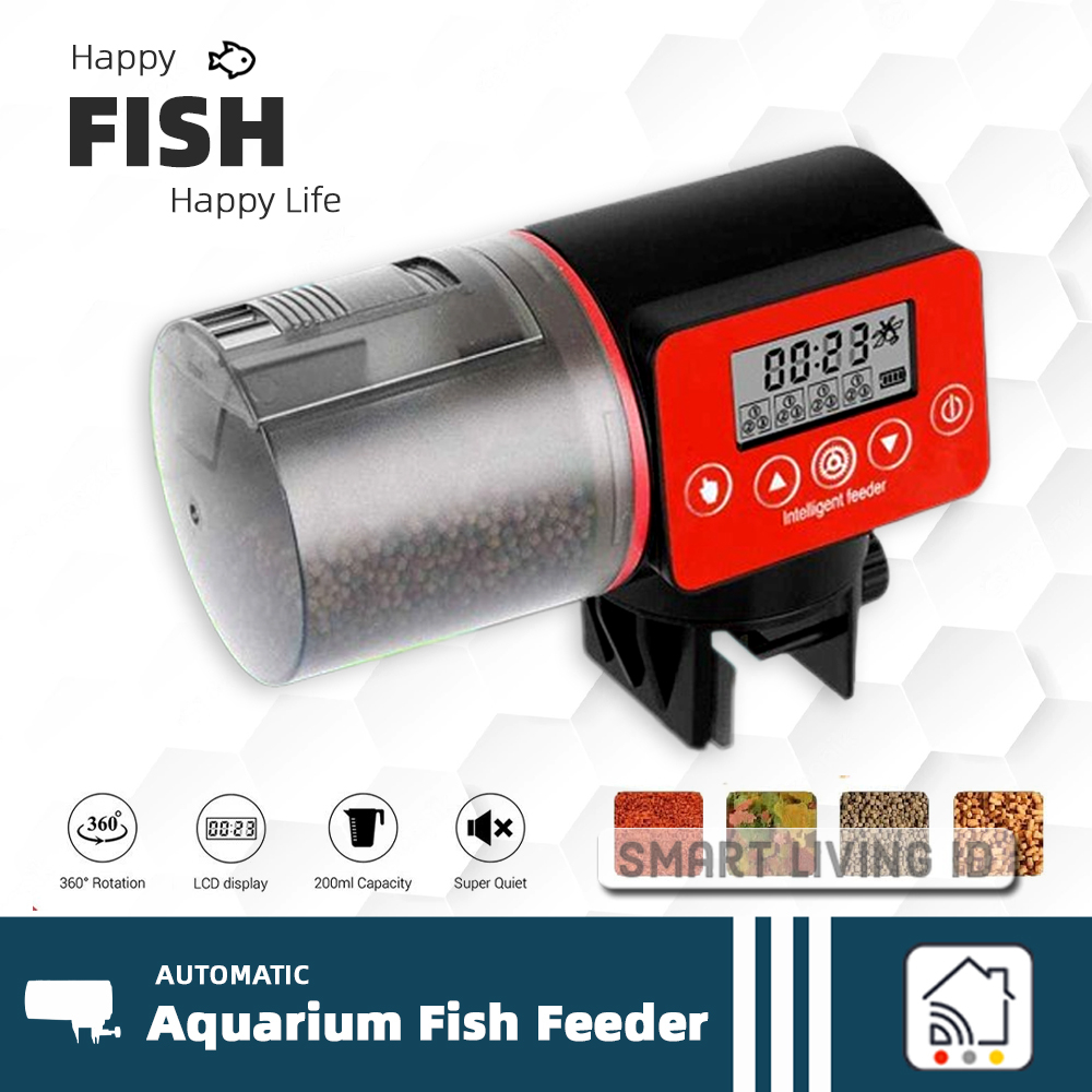 Jual Automatic Timer Fish Feeder Dispenser Makanan Pakan Ikan Otomatis ...