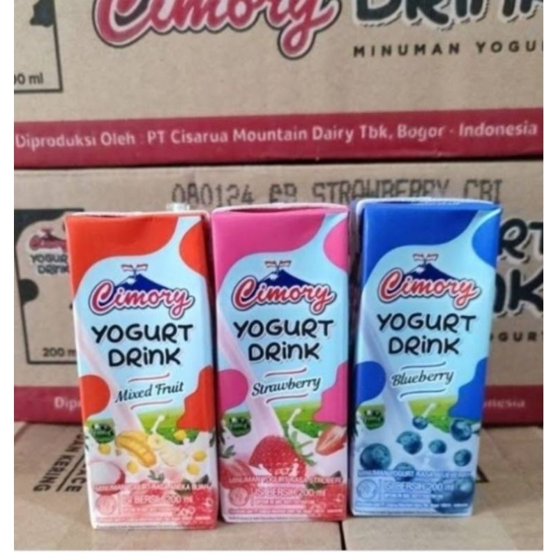 Jual Cimory uht yoghurt 200ml all variant | Shopee Indonesia