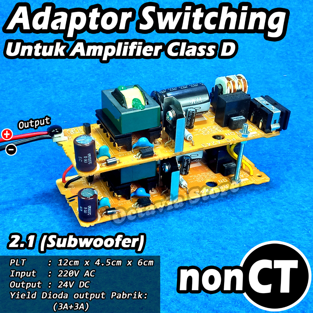 Jual Adaptor SMPS 24V 6A Untuk Amplifier Class D 2.1 & 2.0 | Shopee ...