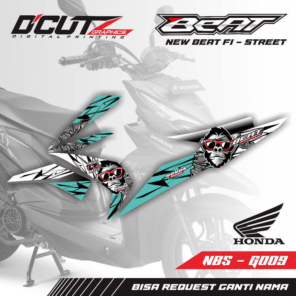 Jual Striping Honda BEAT FI-STREET 2016-2019 (NBS - G009) | Shopee ...