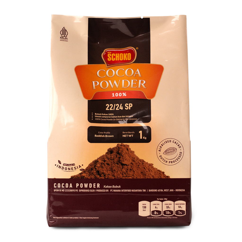 Jual SCHOKO SP Cocoa Powder - 1 Kg / Coklat Bubuk High Fat 22/24 ...