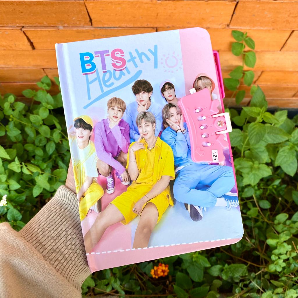 Jual Notebook Kunci BTS KPOP IDOL Buku Tulis A5 Password Diary Army ...
