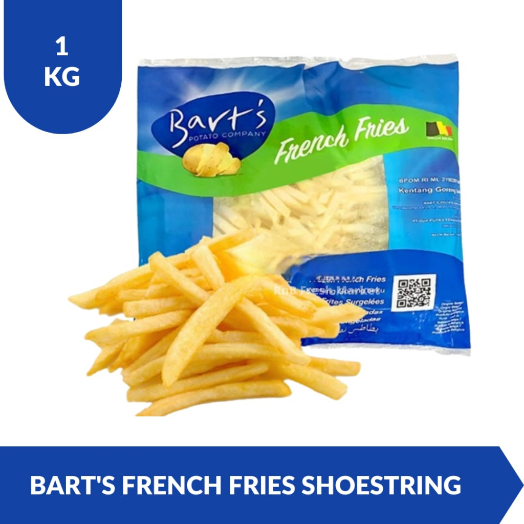 Jual Bart's French Fries Shoestring 1 Kg | Shopee Indonesia