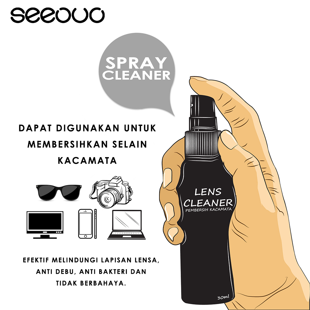 Jual Seeouo Cairan Pembersih Kacamata Pembersih Lensa Kacamata Lens ...