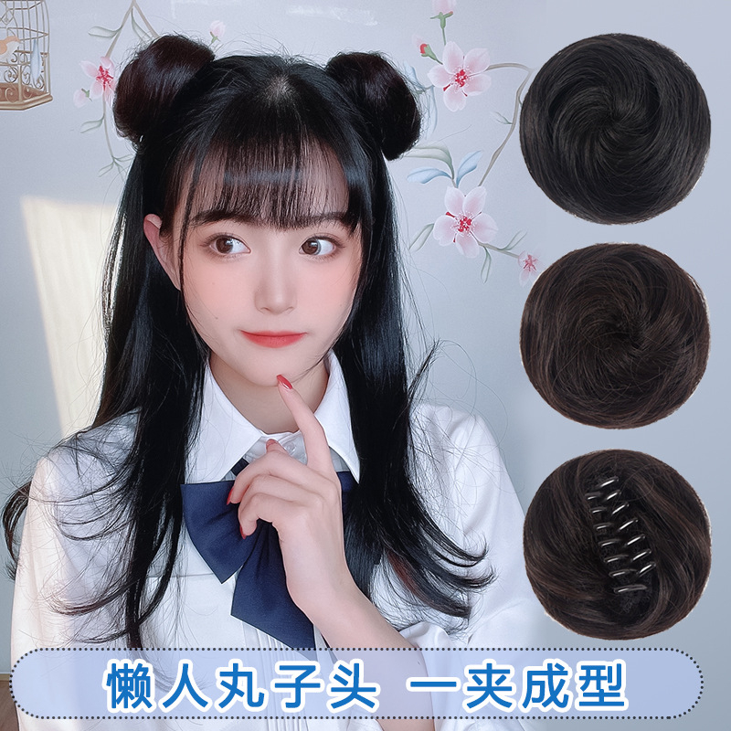 Jual HRBC perbuah hair bun hair clip jepitan extension fun bun funbun ...