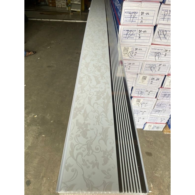 Jual Plafon pvc Putih corak batik glosy hoda T508 | Shopee Indonesia