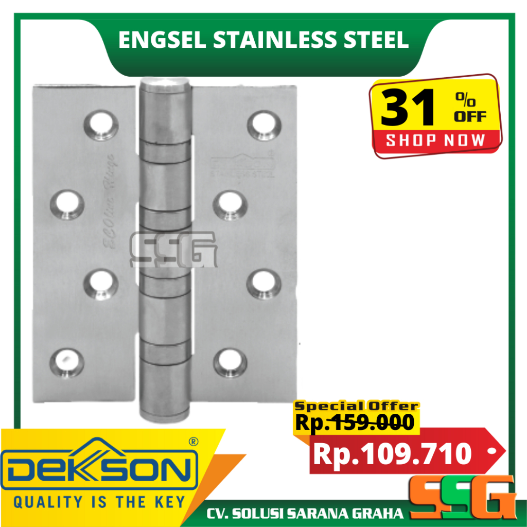 Jual Engsel Stainless DEKKSON DKS ECO 4X3X3 4BB Engsel Pintu | Shopee ...