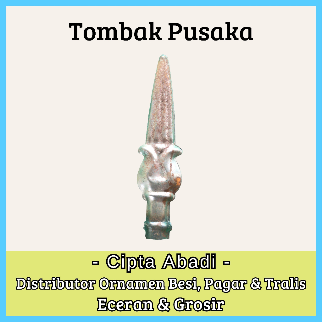Jual Cipta Abadi - Ormanem Besi Tempa Pagar Plat tombak trisula ...