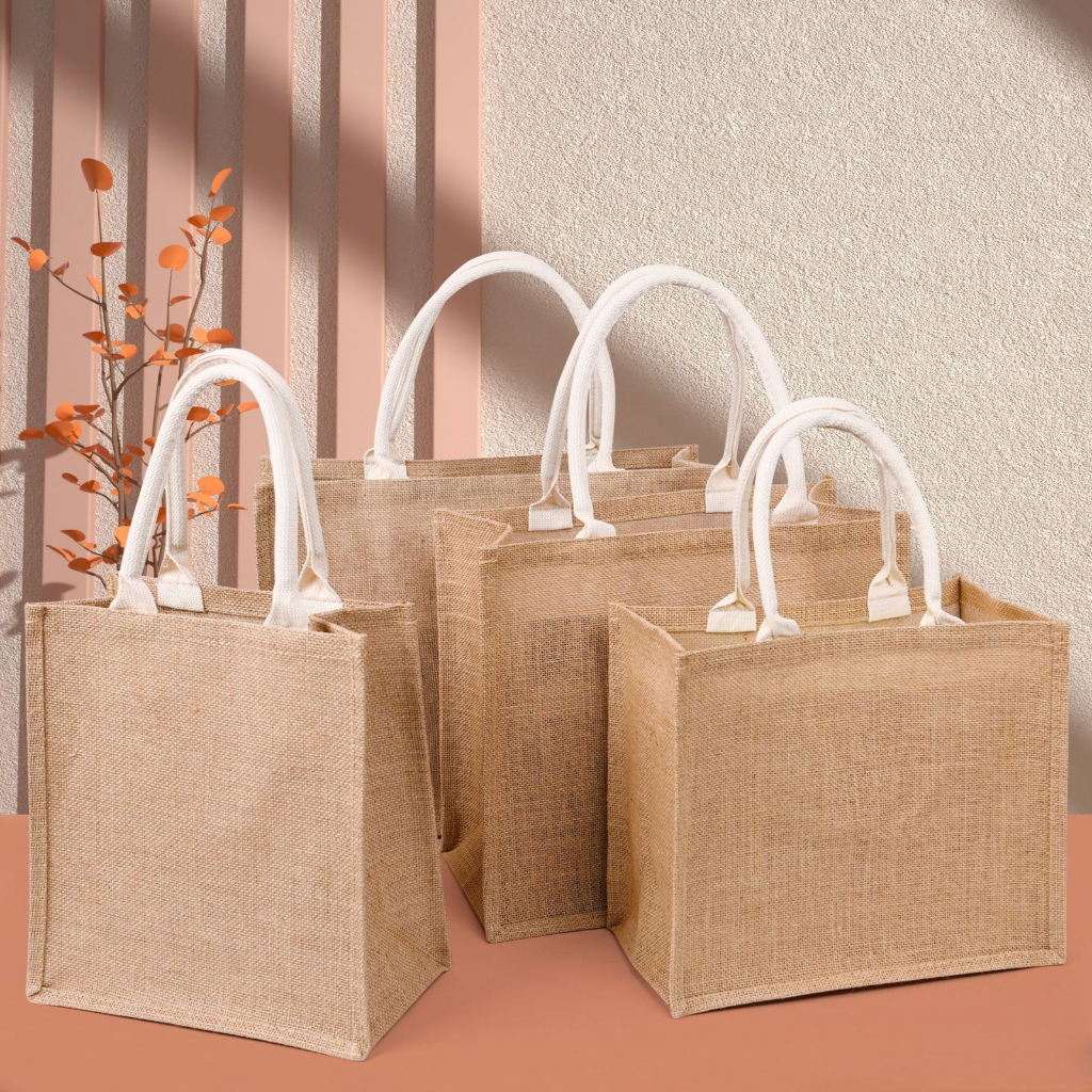 Jual Tas Jute / Tote Bag Karung Goni / belanja / Waterproof / Reusable ...