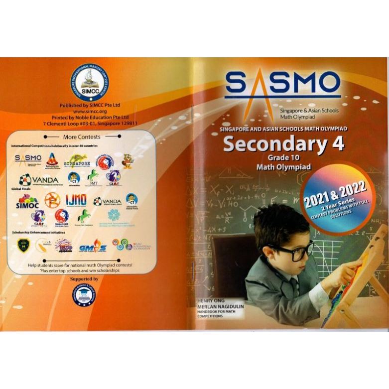 Jual SINGAPORE & ASIAN SCHOOLS MATH OLYMPIAD ( SASMO ) - SEC 4 ( 2021 ...