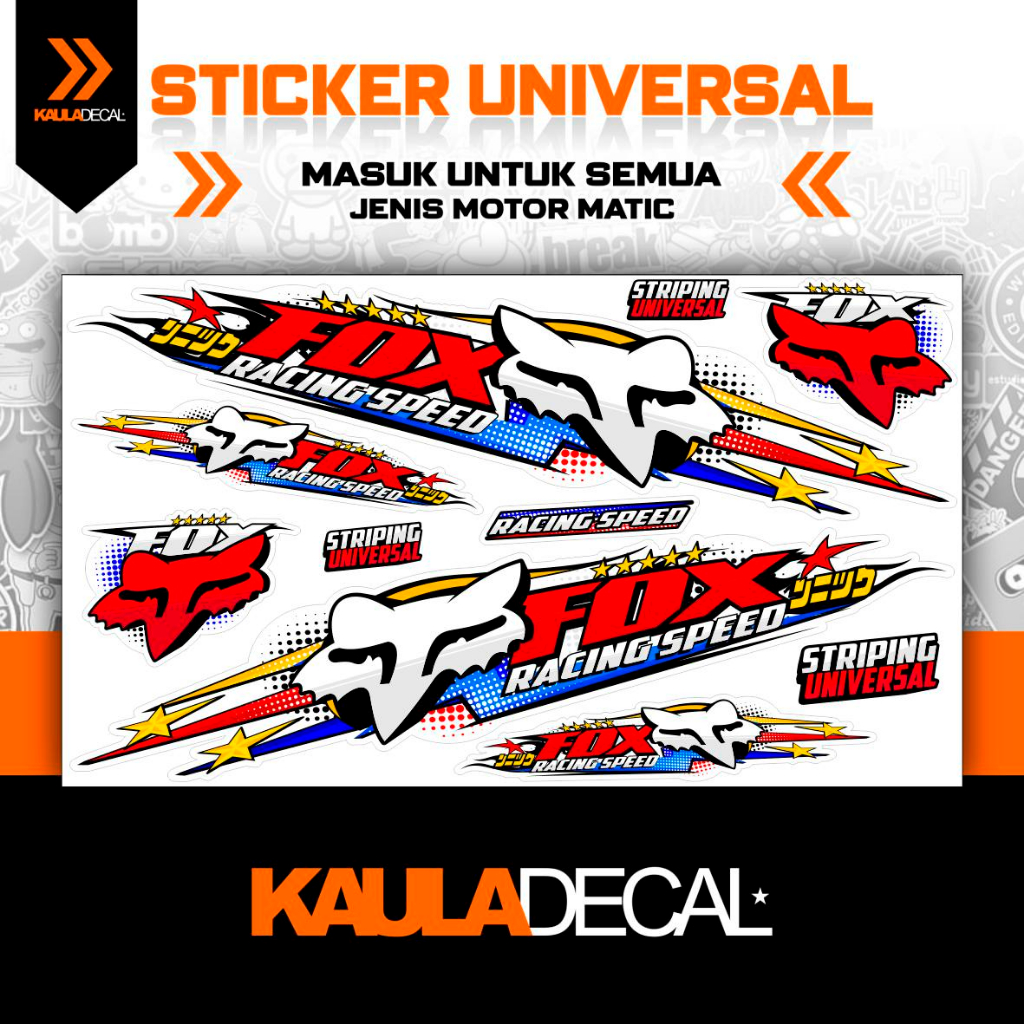 Jual STIKER STRIPING MOTOR ALL MATIC MOTIF 45 / UNIVERSAL MATIC ...