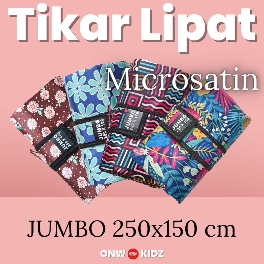 Jual Tikar Lipat Piknik Jumbo Microsatin 250 x 150 cm / Karpet Lipat ...