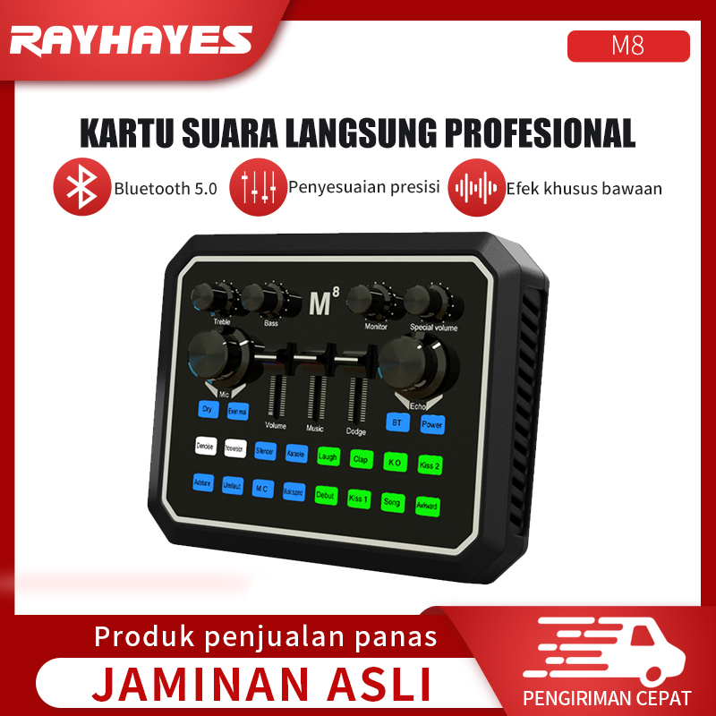 Jual RAYAHYES M8 Sound Card - Auto Record | Shopee Indonesia