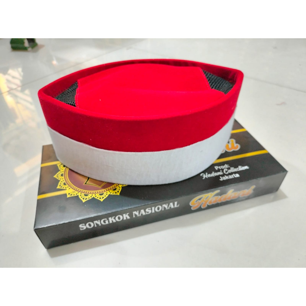 Jual songkok peci merah putih / songkok merah putih | Shopee Indonesia