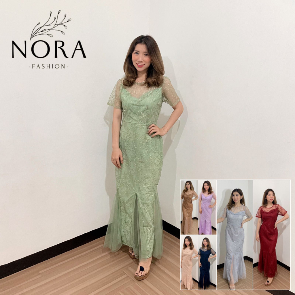 Jual (PREMIUM) DRESS CAROLINE / DRESS NATAL WANITA / DRESS BRUKAT PESTA ...