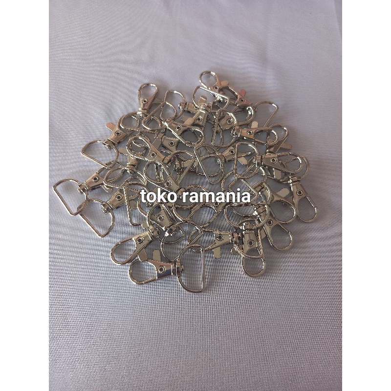 Jual Cantelan Oval Kait Besi Chrome Ukuran 4 cm Atau Pengait Tas ...