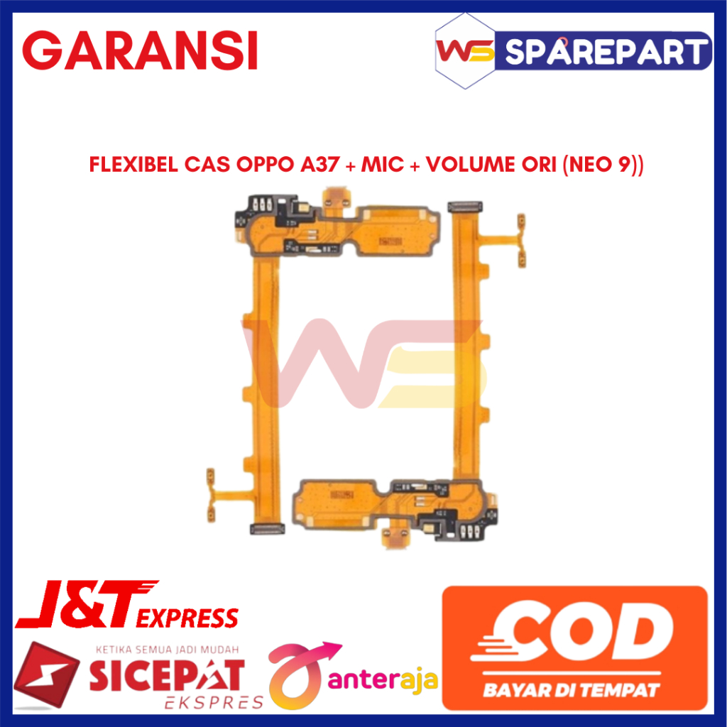 Jual Papan charger Flexible Connector Board Cas Konektor Charger OPPO A37 - (NEO 9) + MIC+ ...