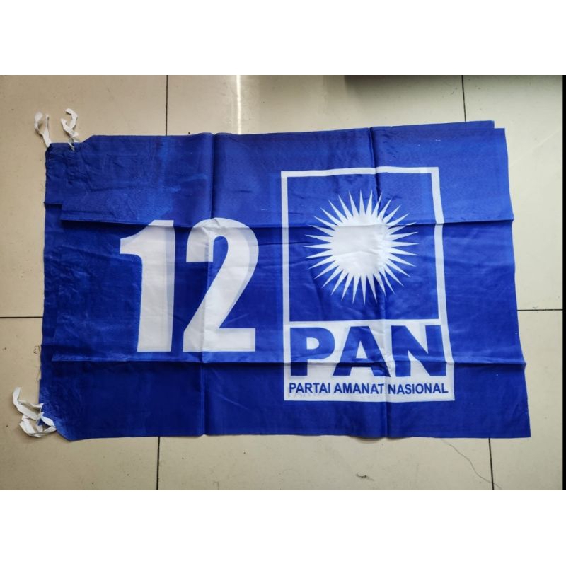Jual Bendera partai PAN ukuran 60x90 cm (50 pcs) | Shopee Indonesia
