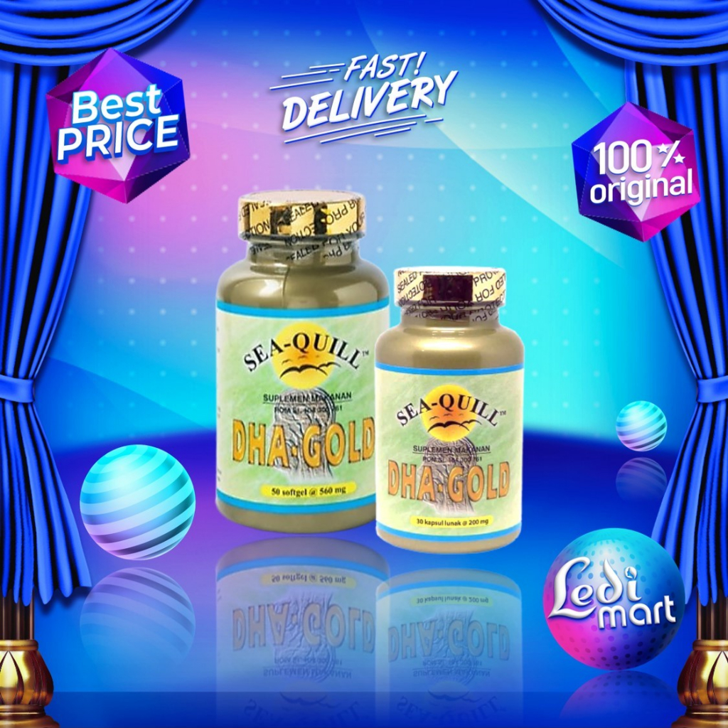 Jual Sea-Quill Dha Gold 200Mg Isi 30 & 50 Tablet | Sea Quill Dha Gold | Seaquill | Vitamin Otak ...