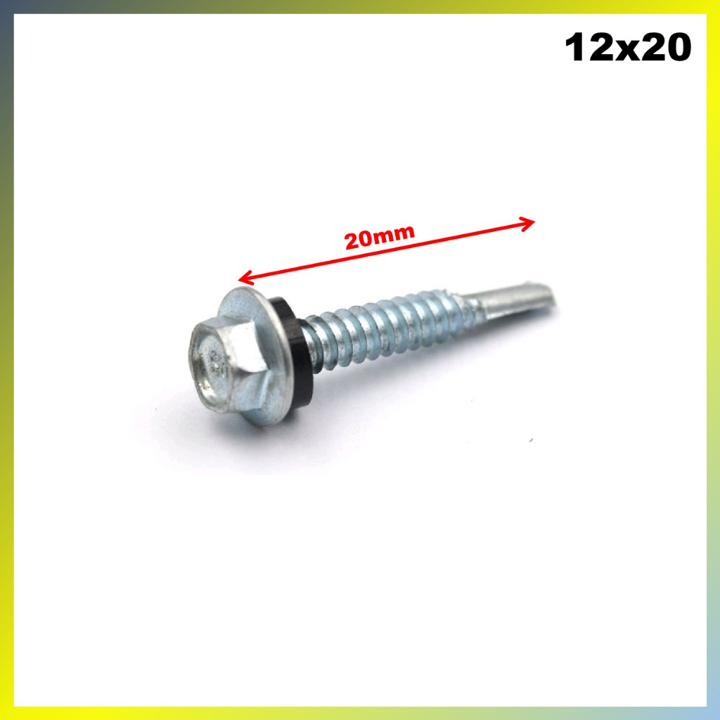 Jual Sekrup Screw Baut Baja Ringan Atap Spandek Galvalum Self Drilling ...
