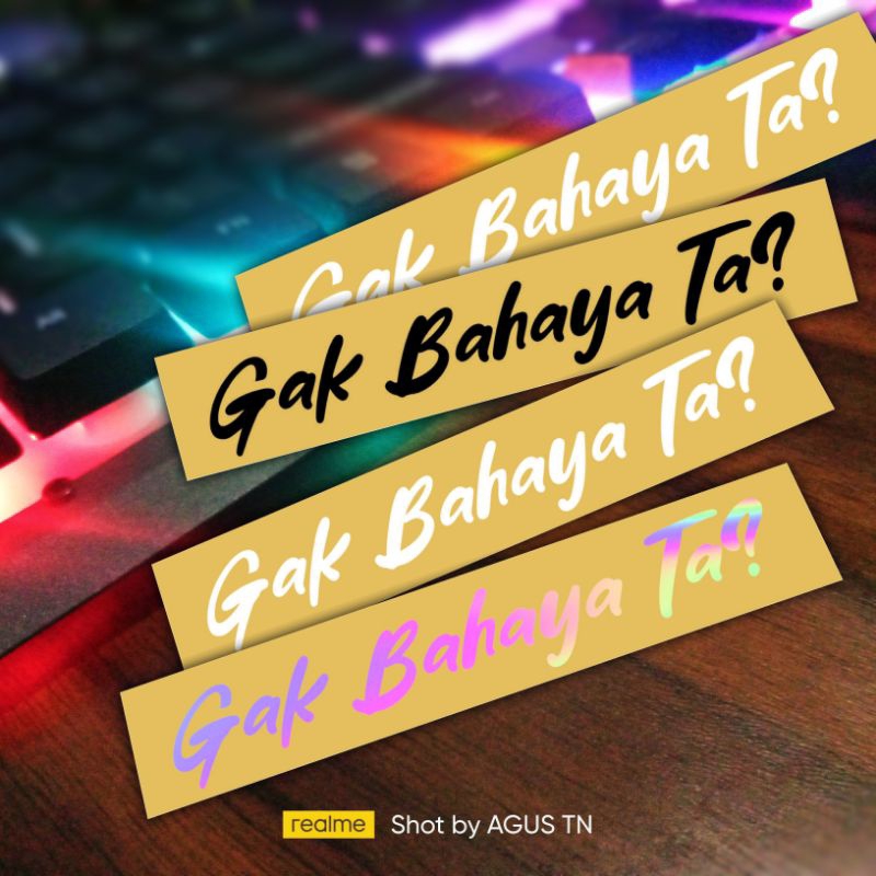 Jual Stiker Gak Bahaya Ta ? Sticker Cutting viral | Shopee Indonesia