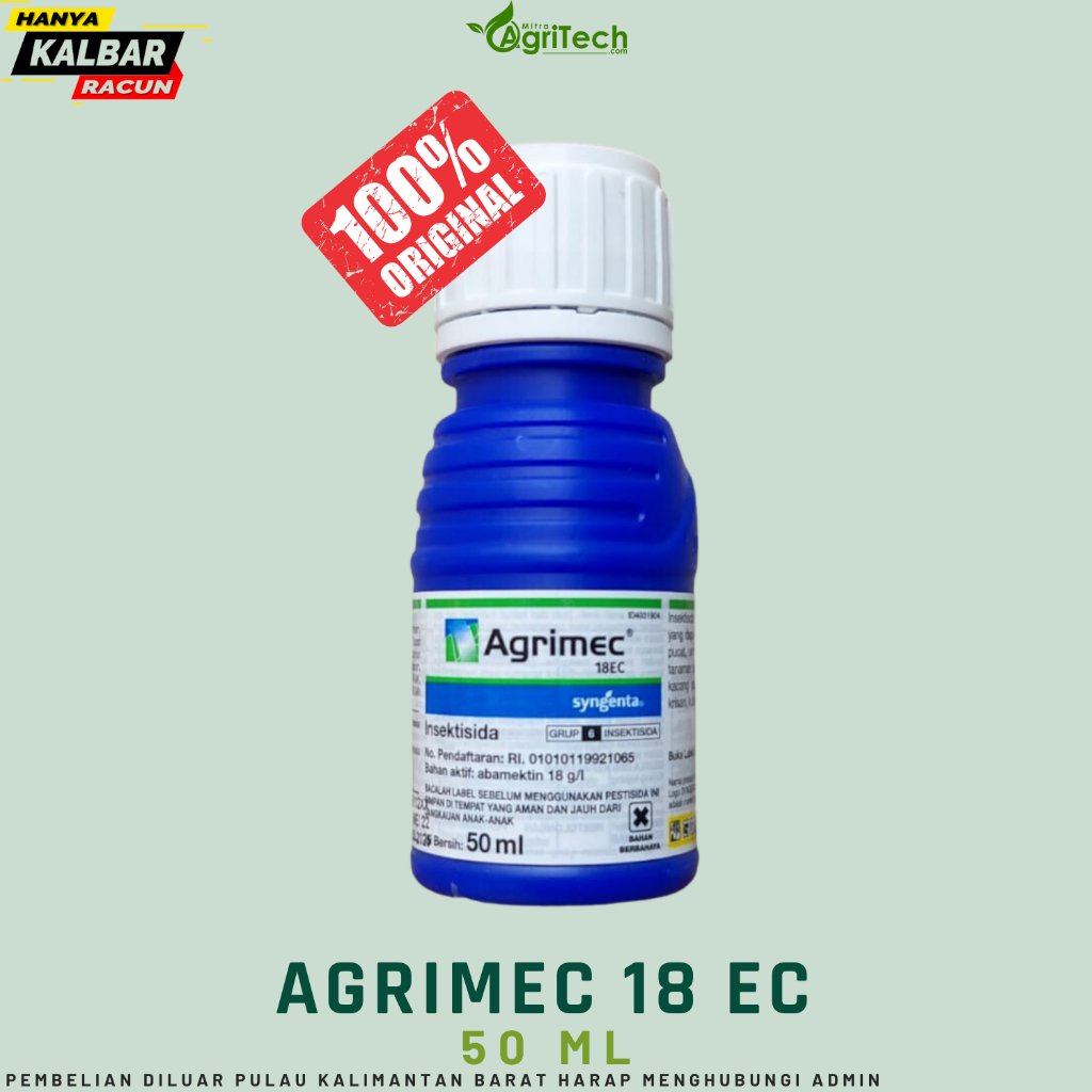 Jual AGRIMEC 18 EC 50 ML INSEKTISIDA KEMASAN PABRIK ORIGINAL | Shopee ...