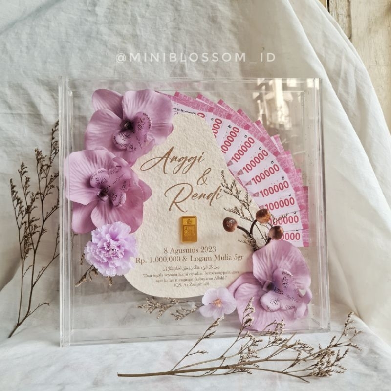 Jual URI Bingkai Mahar Akrilik / Frame Mahar Akrilik / Mahar Minimalis ...