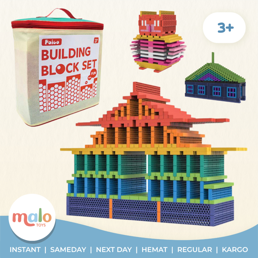 Jual MALOTOYS - PAICO Archimedes Blocks Set 150 Pcs 300 Pcs Building ...
