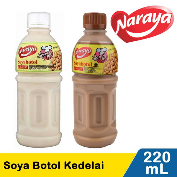 Jual Naraya Soya Botol Susu Kedelai 220ml 220 ml | Shopee Indonesia