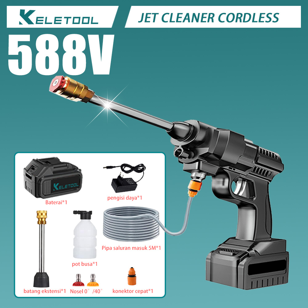 Jual Keletool Jet cleaner baterai Alat Cuci Mobil dan Motor Pistol Air ...