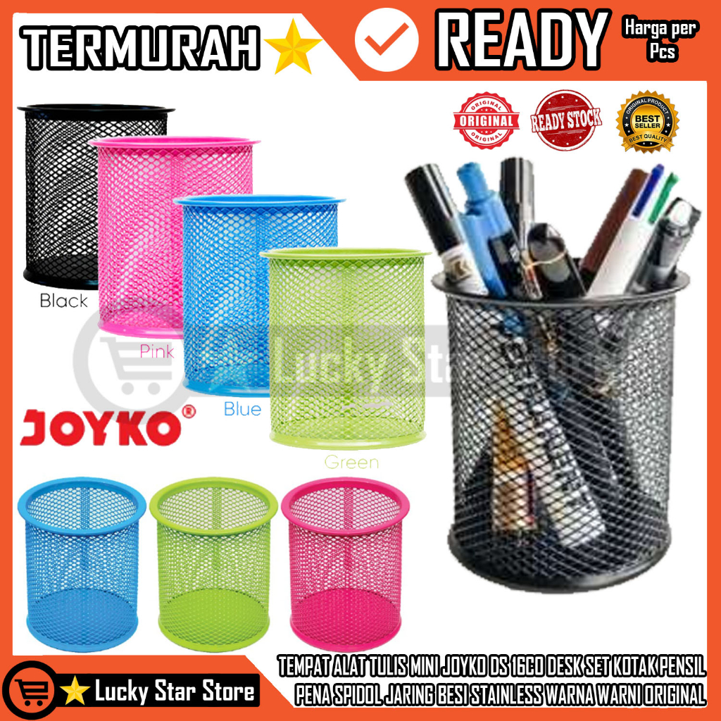 Jual TEMPAT ALAT TULIS MINI JOYKO DS-16CO ATK DI MEJA JOYKO DESK SET ...