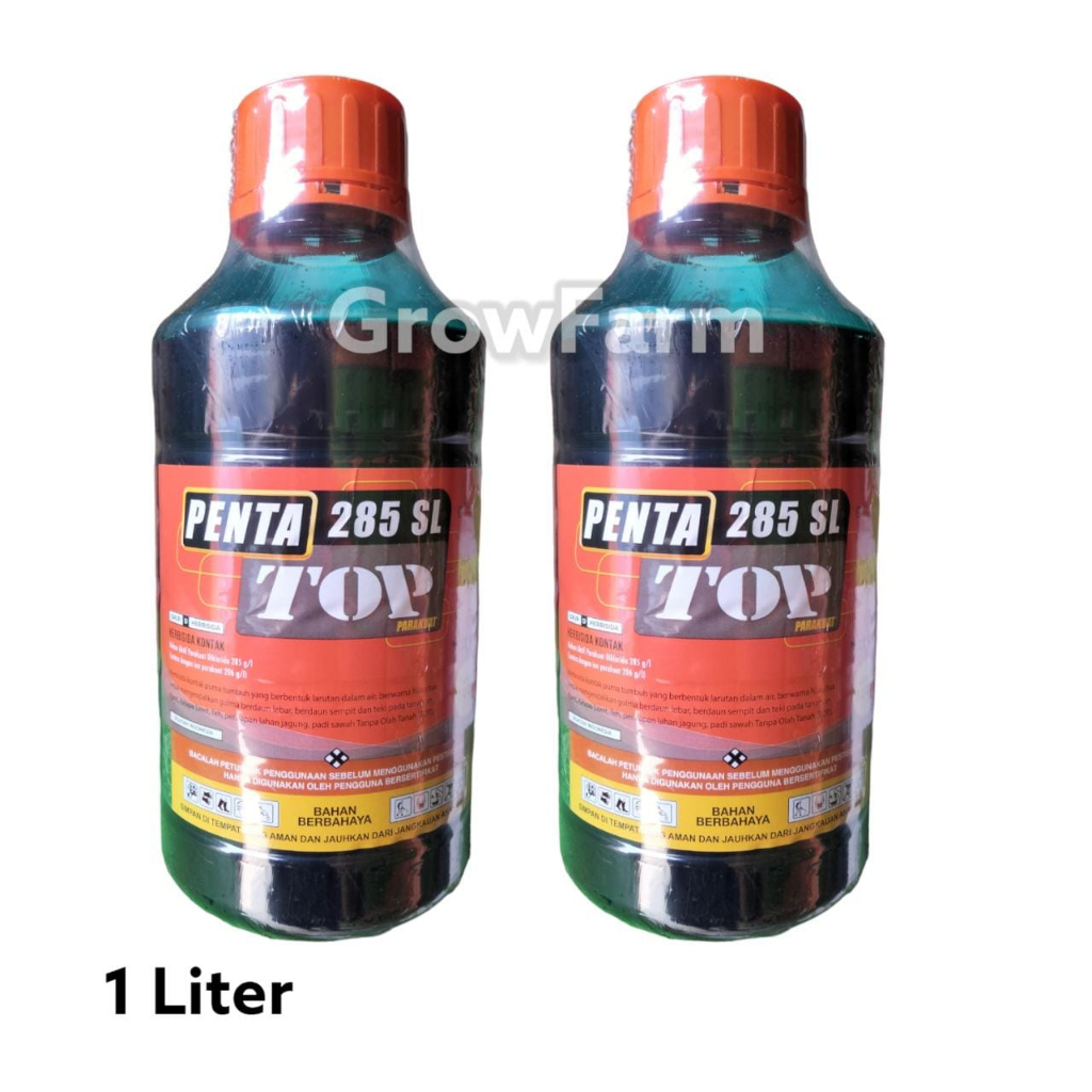 Jual PENTA TOP 285 SL 1 Liter PENTATOP Herbisida Parakuat Diklorida ...