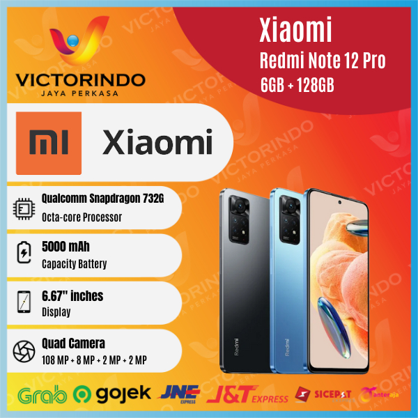 Jual Xiaomi Redmi Note 12 Pro ( Ram 6GB + Rom 128GB ) Garansi Resmi ...