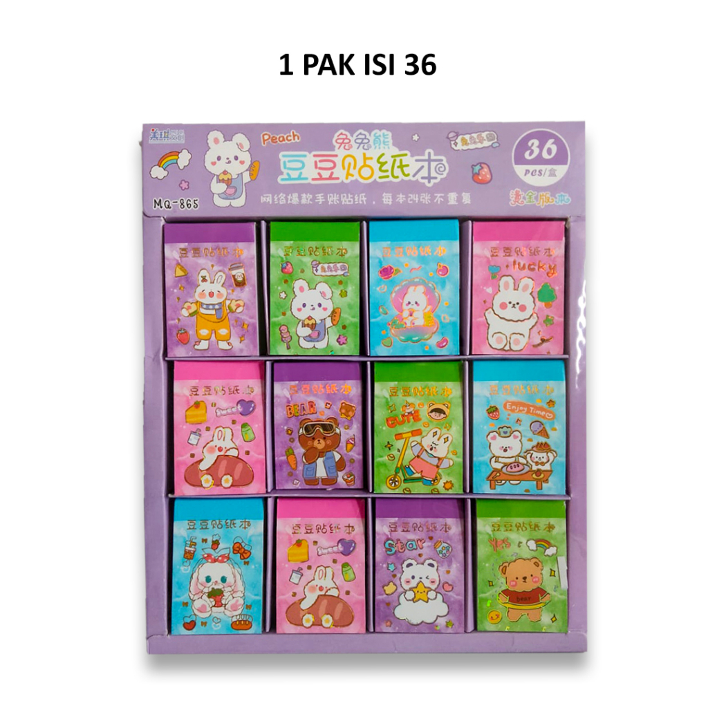 Jual STIKER BUKU VIRAL STIKER NOTE VIRAL ISI 36 TEBAL MURAH | Shopee ...