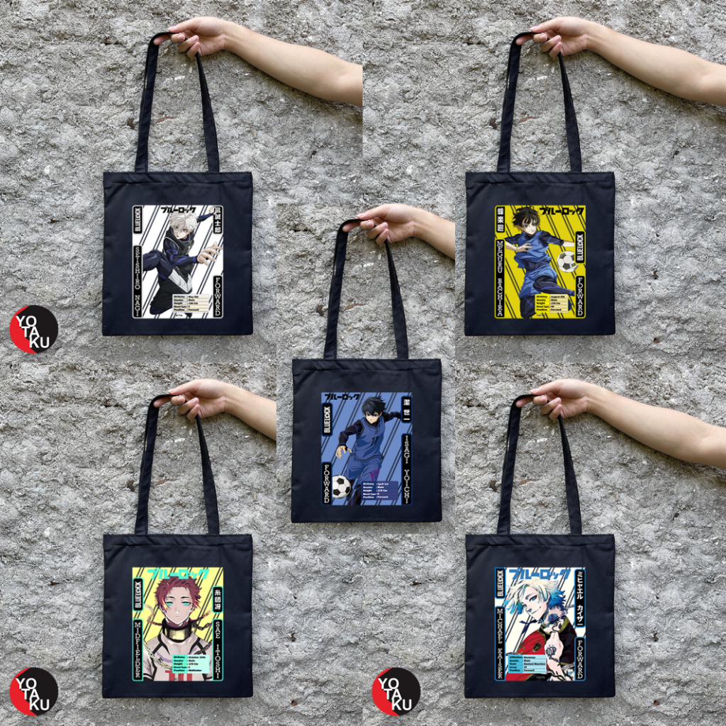 Jual Tas Tote Bag Anime Blue Lock Kaiser Nagi Isagi Sae YOTAKUSHOP ...