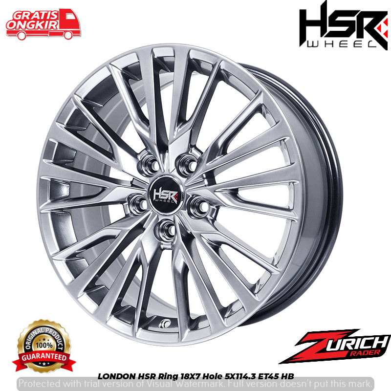 Jual VELG MOBIL RACING RING 17 HSR WIEGEN buat mobil hrv brv ertiga xpander innova rush xover ...