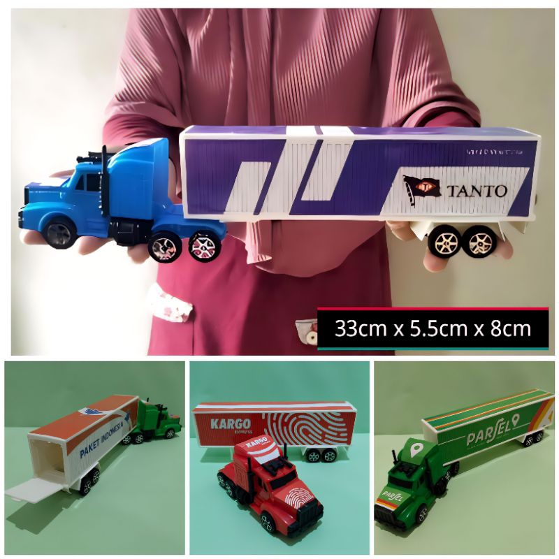 Jual Mainan Truk Kontainer Ekspedisi Petikemas B Panjang Besar Murah ...