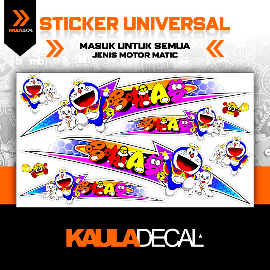 Jual STIKER STRIPING MOTOR ALL MATIC MOTIF 154 / UNIVERSAL MATIC ...