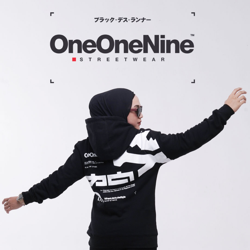 Jual KSR ONEONENINE - HOODIE REACTOR BLACK SERIES | Shopee Indonesia