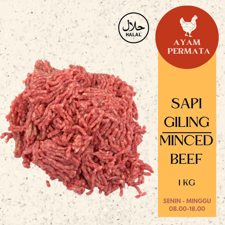 Jual Daging Sapi Giling Cincang 1kg MPASI Halal Premium Frozen Halus ...