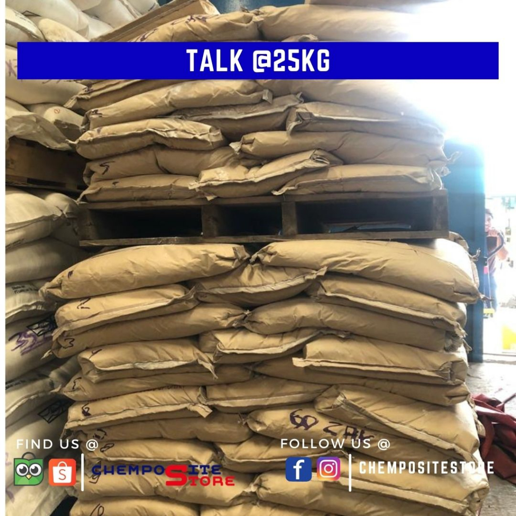 Jual talc liaoning powder / talcum / tepung dempul resin kemasan 25kg ...