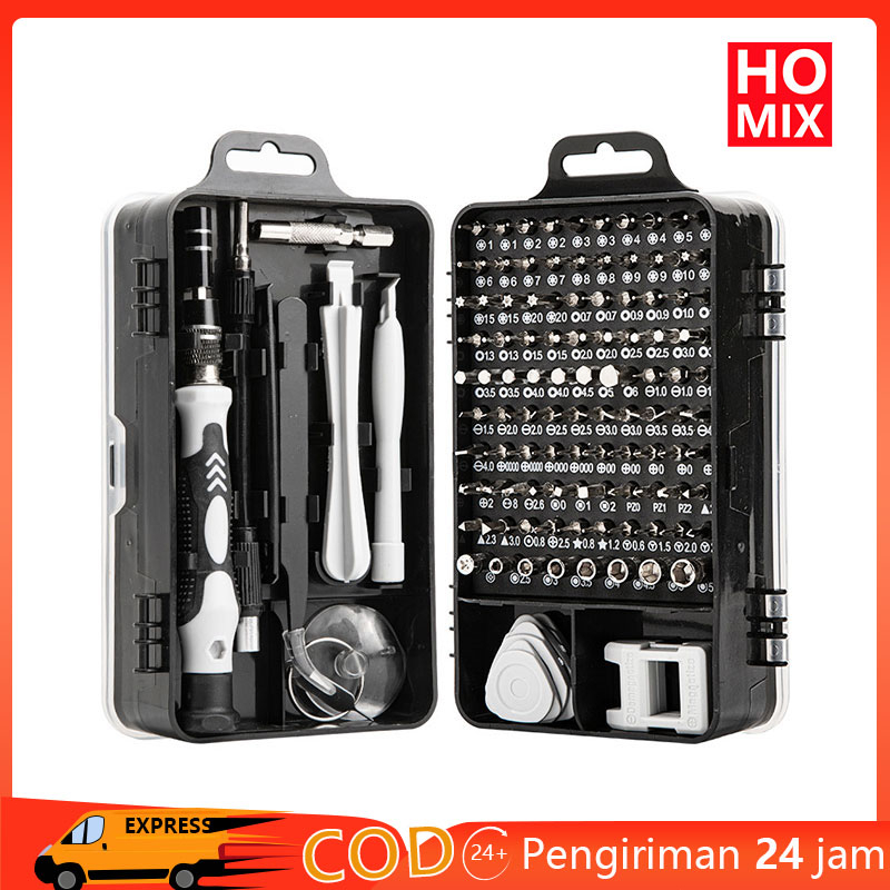 Jual HOMIX Kunci Obeng Set HP Obeng HP Smartphone Obeng Laptop Obeng Set 115 in 1 Obeng Set ...