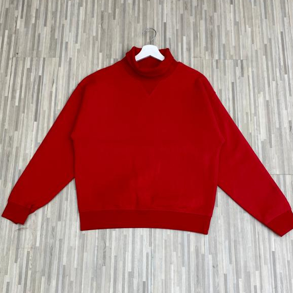 Jual SWEATER LENGAN PANJANG KERAH TINGGI BAHAN TEBAL | Shopee Indonesia